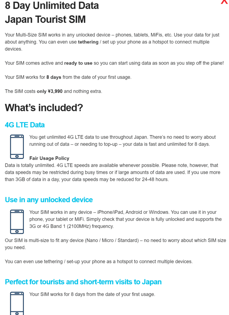Mobal Sim Card Review for Japan [2025] - Pretraveller