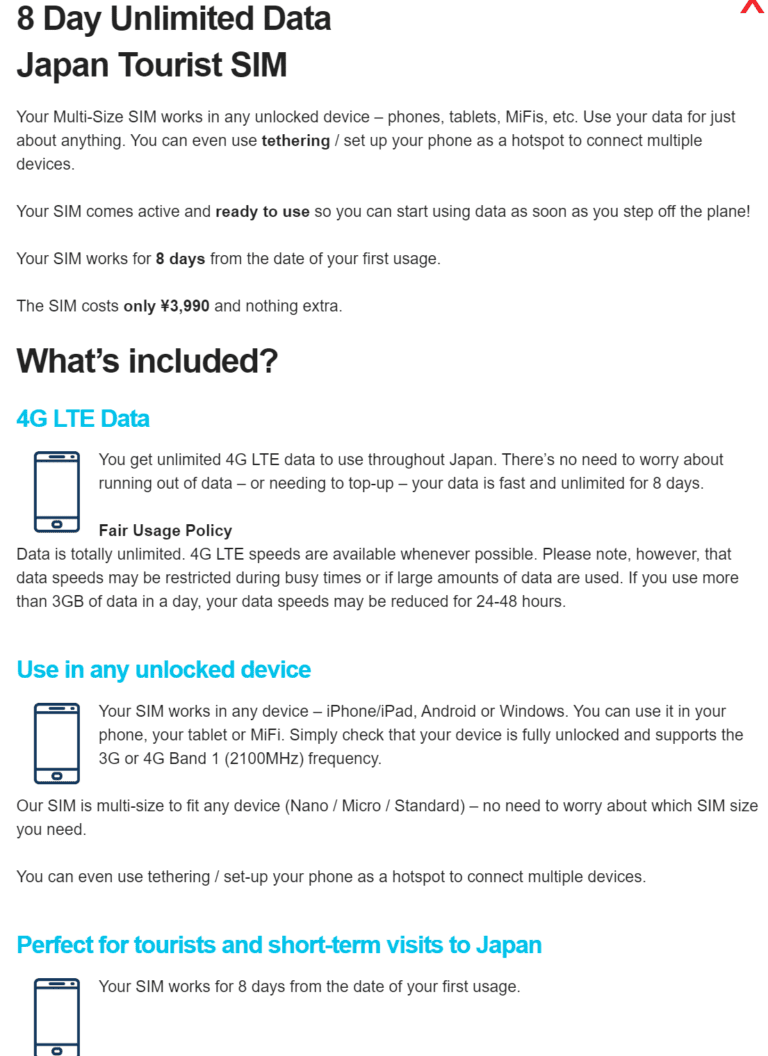 Mobal Sim Card Review for Japan [2025] - Pretraveller
