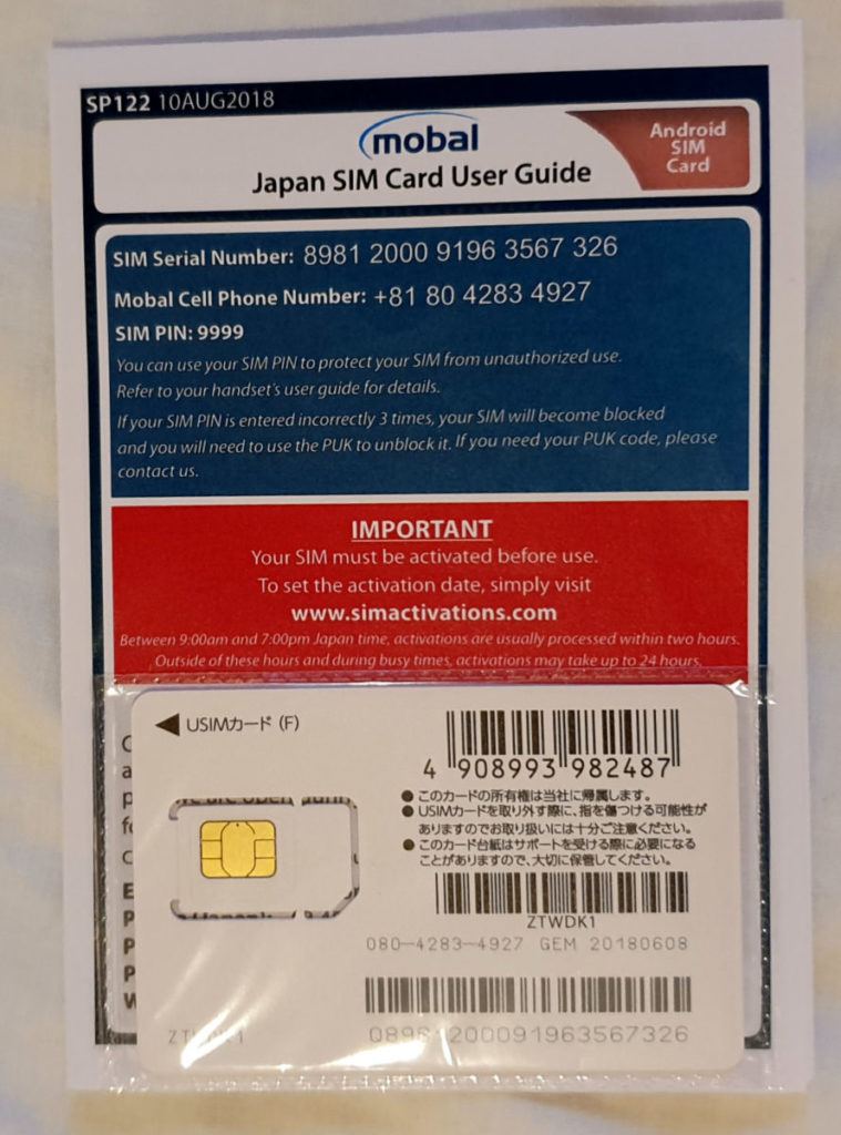 Mobal Sim Card Review for Japan [2025] - Pretraveller